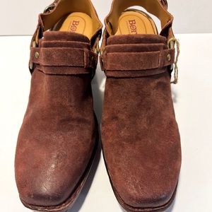 Born | Shoes | Born Hudson Suede Square Toe Slingback Platform Clogs ...